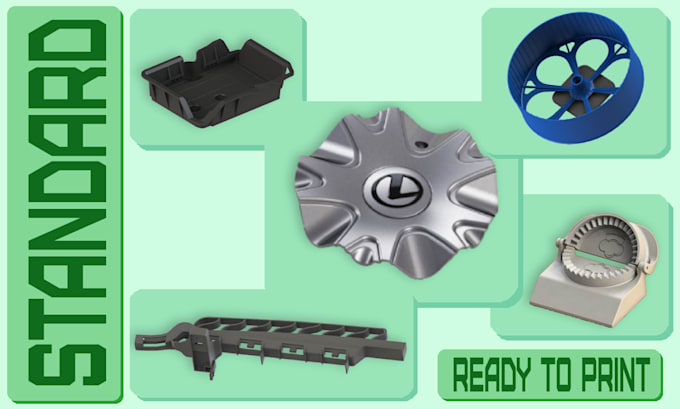 Create accurate 3d cad models and repair stl, step files for printing by Bobby_ai | Fiverr