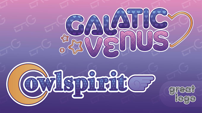 Design a cute custom logo for vtubers and streamers by Onlyemily | Fiverr