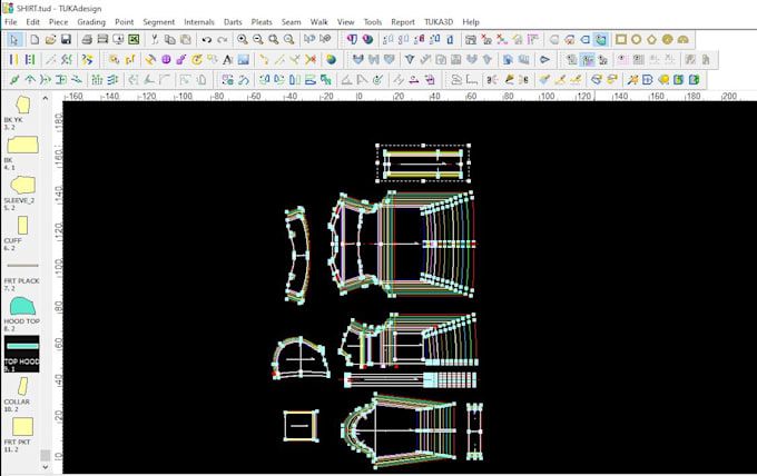 Design sewing pattern and marker making by Tuka_design | Fiverr