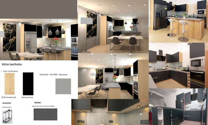 Design your dream kitchen by Shehan_ | Fiverr