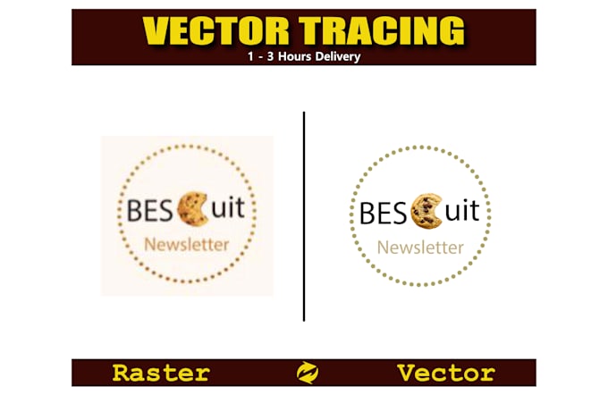 Convert you raster logo, image into vector, pdf high resolution by ...