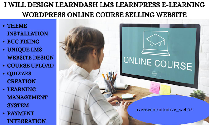 Design learndash learnpress lms elearning wordpress course selling ...