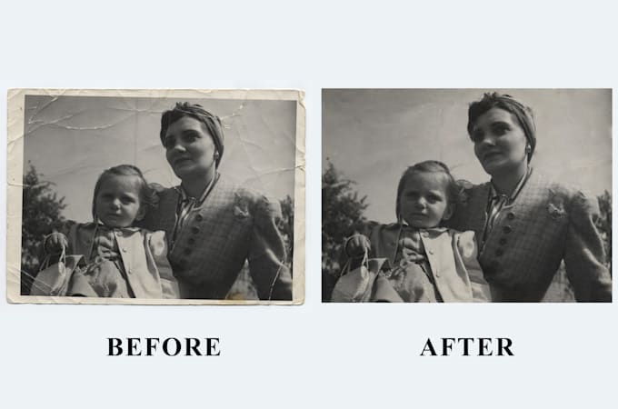 Restoring an old photo, color restoration by Anastasiia_r2 | Fiverr
