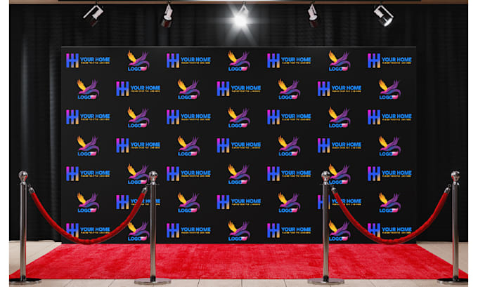 Design a custom step and repeat, event backdrop, expo banner by Ridoy ...