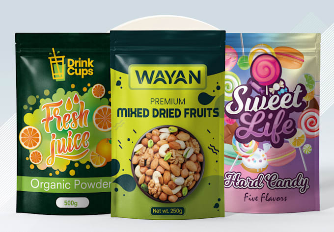 Pouch design, food packaging design, mylar bag design by Rumaakther1 ...