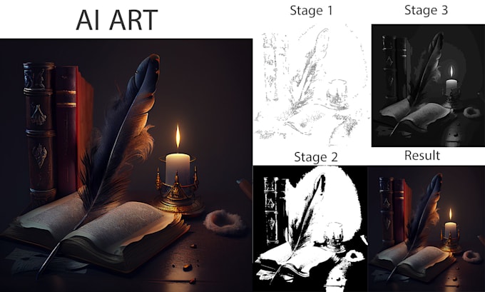 Redraw your ai art using adobe illustrator and give you the source file ...