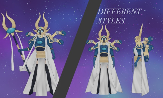 Create a custom 3d avatar for vrchat, vseeface, and vtuber by Estrela ...