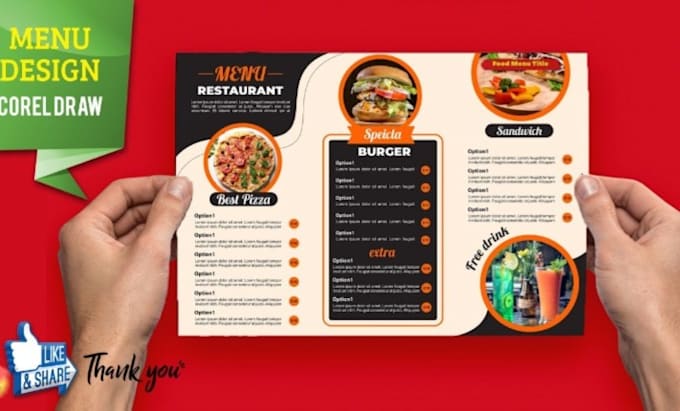 Design food menu , menu board , food flyer by Othmgh | Fiverr