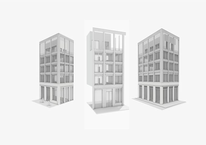 Create white model 3d buildings for surrounding models by Larsfraij ...