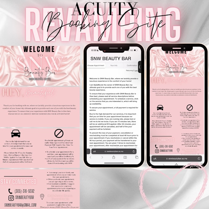 Design or revamp your acuity scheduling site custom made by Harlemfast ...