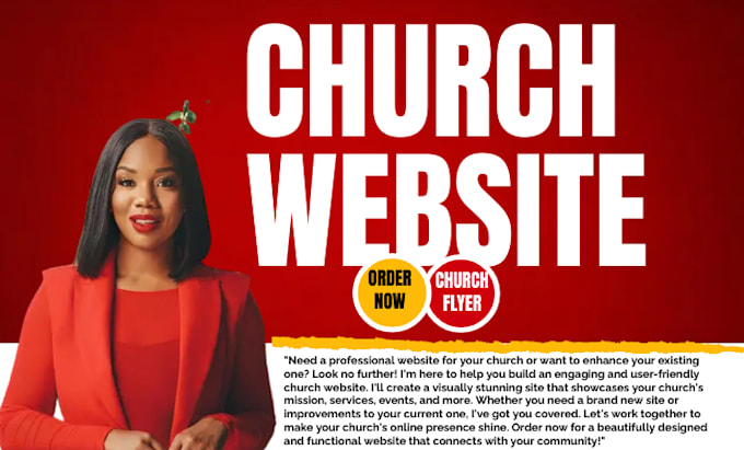 Design church website, church logo, church flyer, church app by Designer_peace | Fiverr