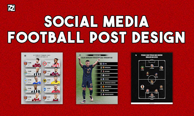 Design a social media football posts for instagram and facebook by ...