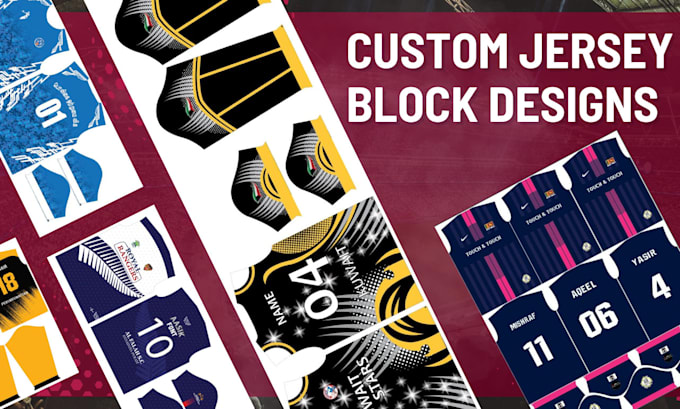 Do custom sports jersey designs for sublimation printing by Chathura ...