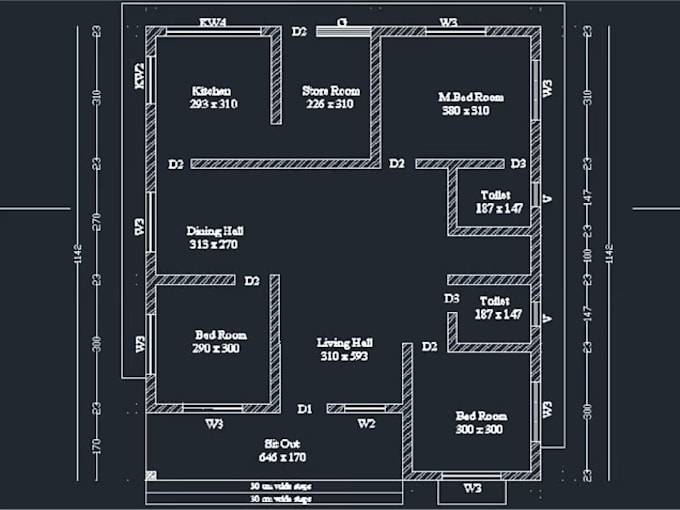 Draw and edit autocad drawings by Khaledasender | Fiverr