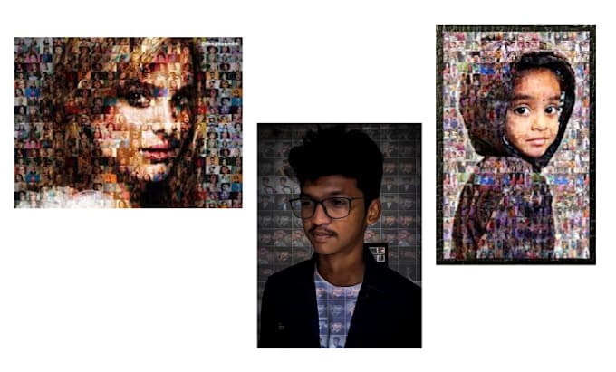 Create attractive mosaic portraits in 1 hours by Achuu_25 | Fiverr
