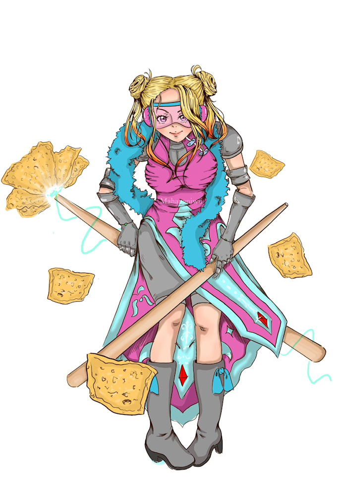 Draw you line art with our style and we can color it too by Saheestudio ...