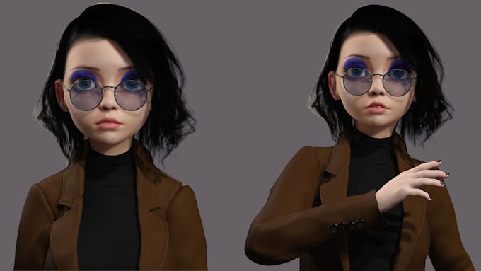 Create a custom vr chat avatar, 3d vtuber model, vrchat avatar, live2d ...