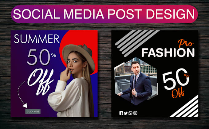 Design minimalist and attractive social media post designs for you by ...