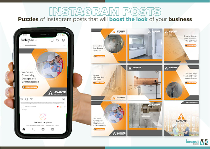 Design a sequence of creative instagram posts by Mariannakoss | Fiverr