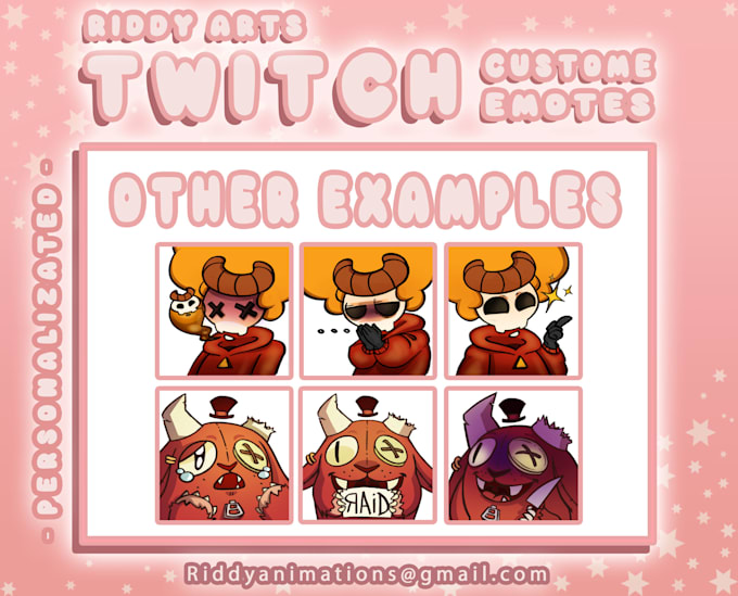 Custom stickers, emotes, banners and offline posters for twitch and ...