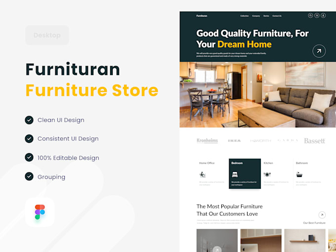 Create a professional web design for your company by Uiproject | Fiverr