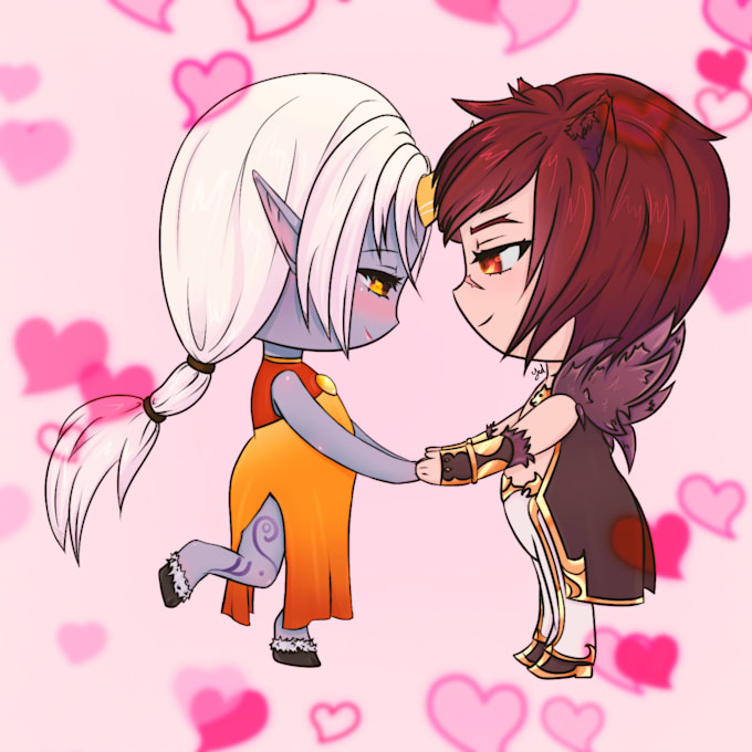 Draw cute anime chibis by Jupiterisd3ad | Fiverr