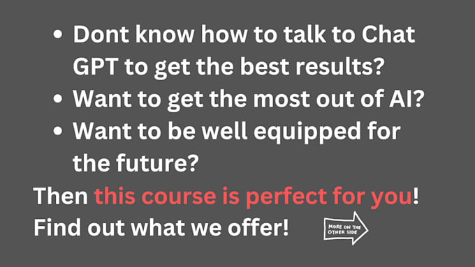 Teach you how to maximize your chat gpt output by Blockbin | Fiverr