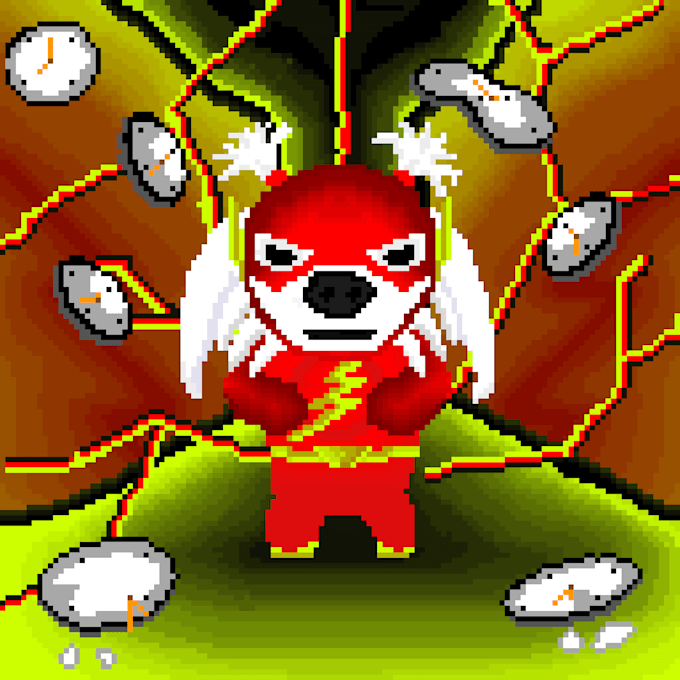 Make 2d pixel design like dog with naruto character by Krisan_tarigan ...