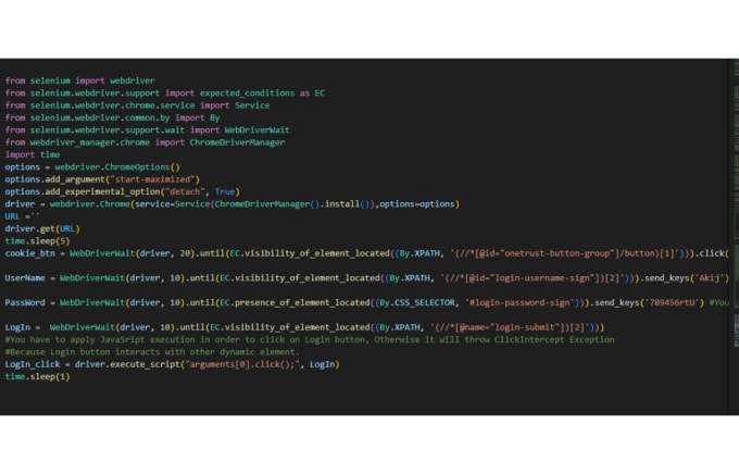 Do Web Automation Task Web Scraping Bot With Python And Selenium By Webprogrammer23 Fiverr