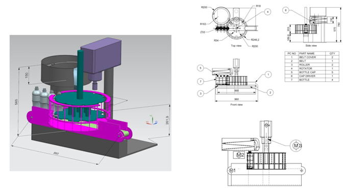 Do 3d modeling 2d drawing and rendering in solidworks, nx, keyshot by Lalitkumar519 | Fiverr
