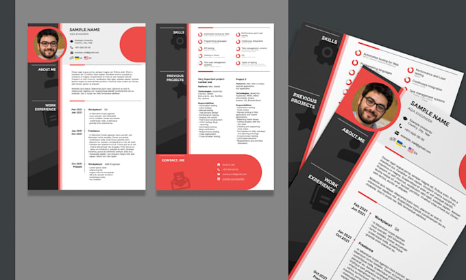Design unique infographic resume and cv by Snfbstrd | Fiverr