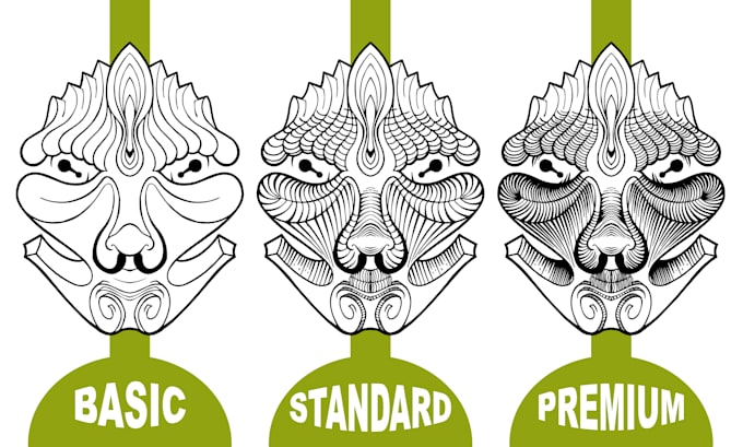 Draw line art, in different line weights by A_lamo | Fiverr