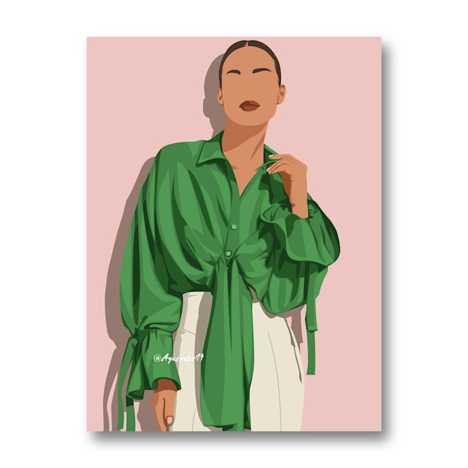 Draw a minimalistic vector portrait for your family by Agustri14 | Fiverr