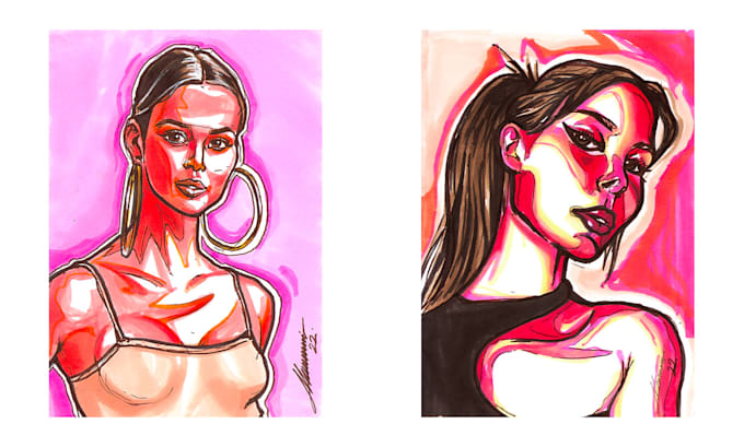 Draw your own portrait or of your hero by hand in color by Romainmns ...