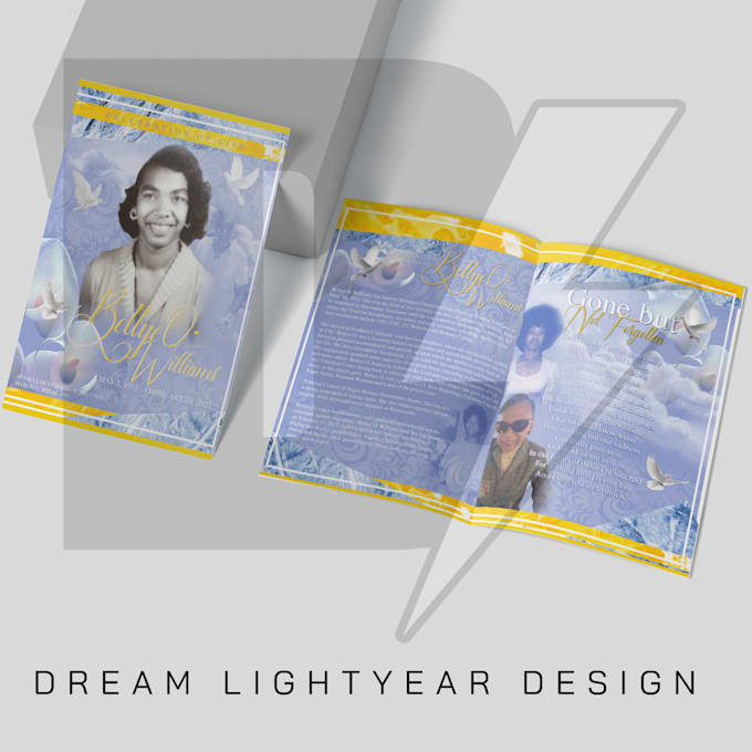 Design a magazine style obituary booklet for your loved one by ...