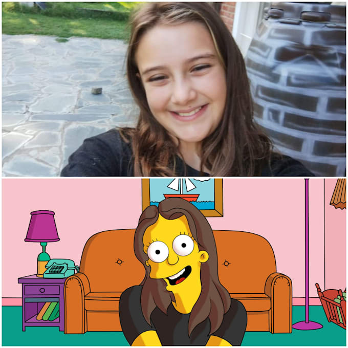 Simpsons style portrait simpsonized by Diegogpugliese | Fiverr