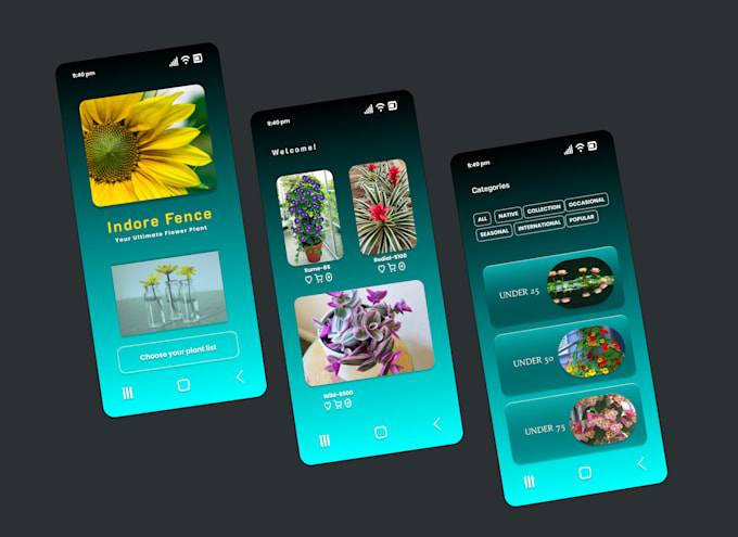 Do attractive mobile ui design, app ui ux design, website ui ux design on figma