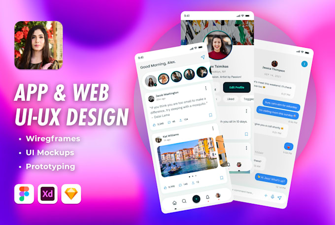 Design wireframes, ui ux design and prototype by Imfaiqa | Fiverr