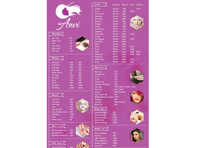 Design an attractive and eye catching barbershop, spa, beauty salon ...