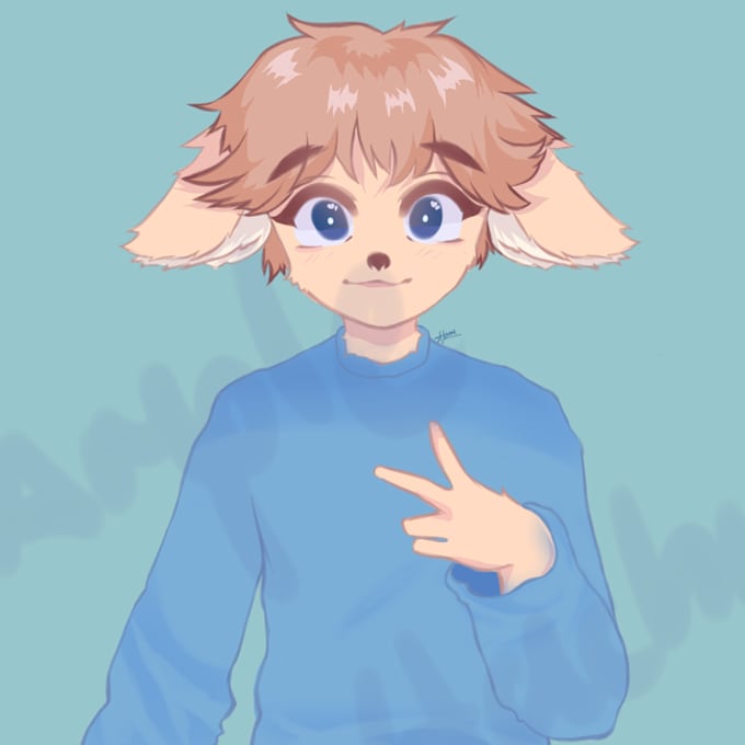 Draw anime semi furry oc or fanart by Hachu11 | Fiverr