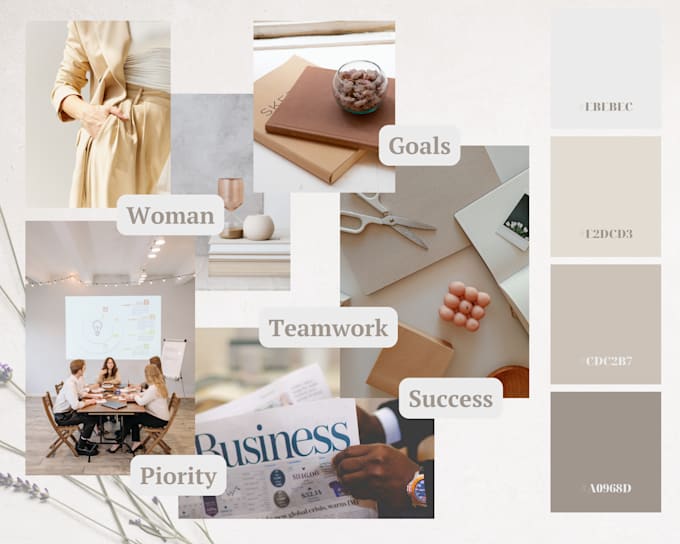 Design a mood board vision board brand board by Tonia_vav | Fiverr