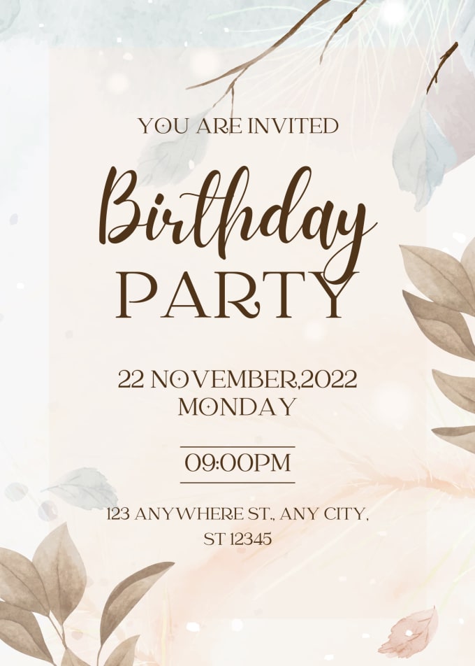 Make attractive invitation card design of latest fasion by Lighted ...