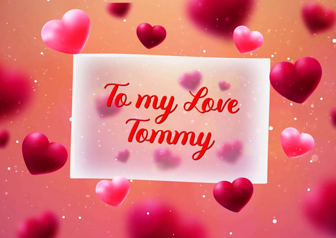 Create lovely slideshow with handwriting intro name animation by ...