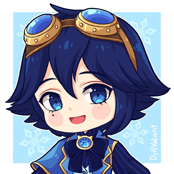 Draw portrait in chibi style by Avianaboo | Fiverr