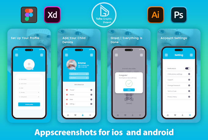 Design app screenshots for play store and app store professionally by ...