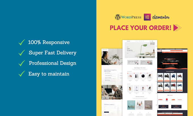Design responsive elementor pro website in wordpress cms by Virtually_pro | Fiverr