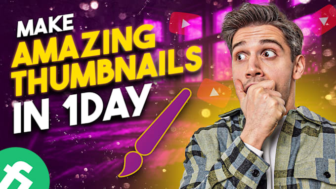 Design youtube thumbnail in just 24 hours by Mouadjime | Fiverr