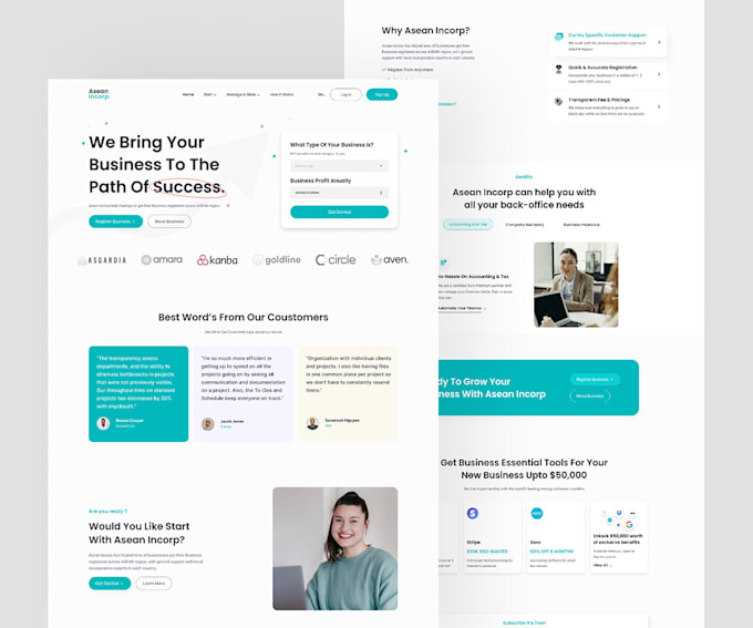 Do custom html, css, javascript website development for responsive ...