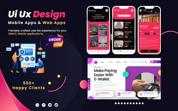 Design app ui , icon, screenshots for android and ios by Technolts | Fiverr