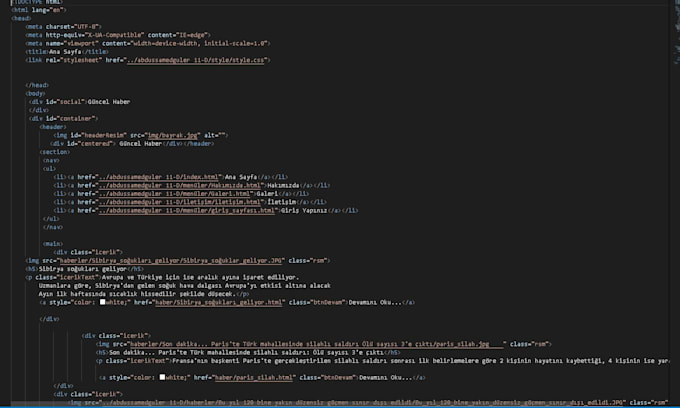 Improve Html And Css For Your Webpage By Abdussamedgler Fiverr